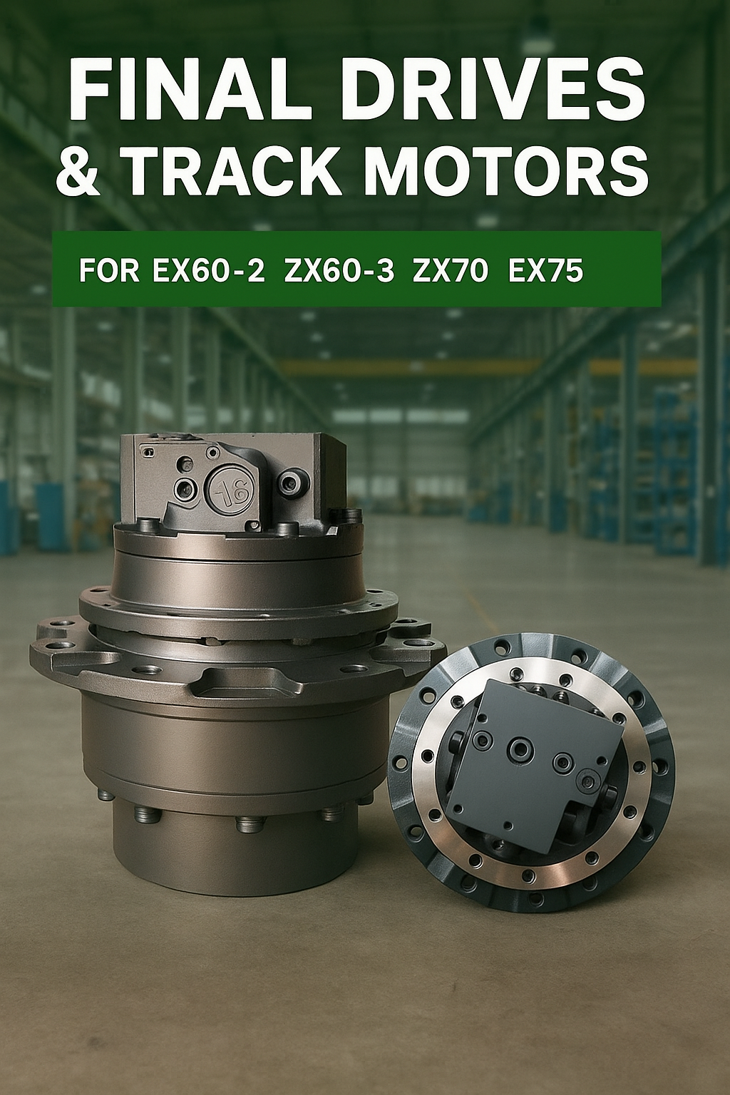 Hitachi Excavator Final Drives - EX60-2, ZX70, EX75 | PCP