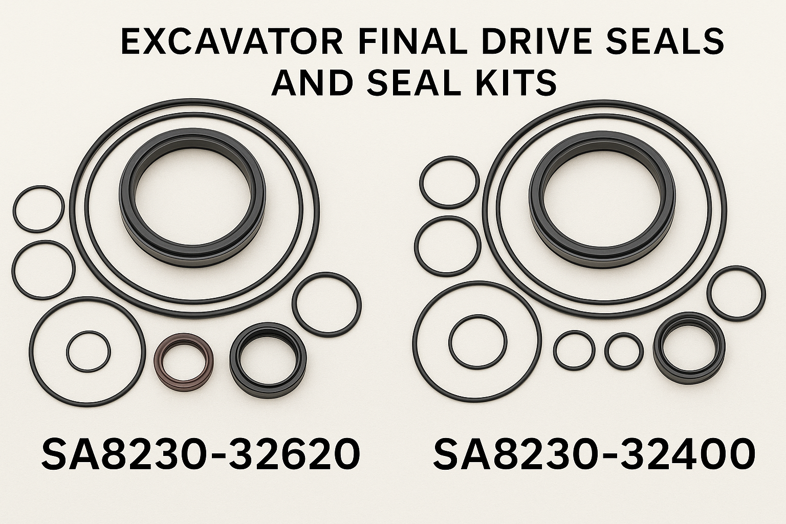 Excavator Final Drive Seal Kits SA8230-32400 & SA8230-32620 | Pro ...